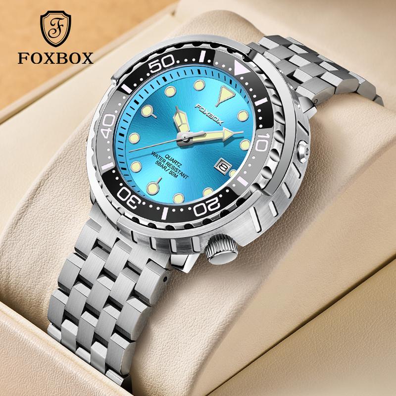 FOXBOX Original Fashion Watch for Men Analog Quartz Stainles - TikTok ...