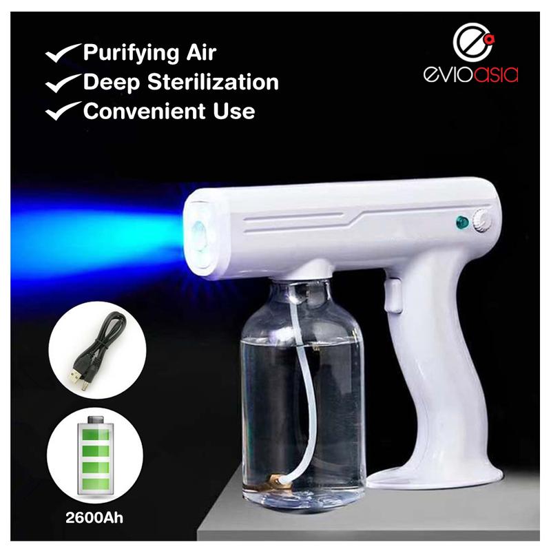 Rechargeable Cordless Steam Nano Blue Light Atomizer Disinfection ...