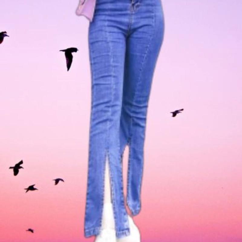 Ladies stretchable Jeans Fitted Seluar Pants - TikTok Shop Malaysia