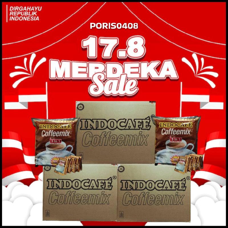 PROMO MERDEKA - [3 DUS] INDOCAFE COFFEEMIX (3 X 5 PAK @ ISI 100 SACHET ...