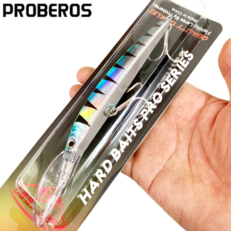 PROBEROS Big Minnow Floating Fishing Lures Baits 17cm 27g Plastic ...