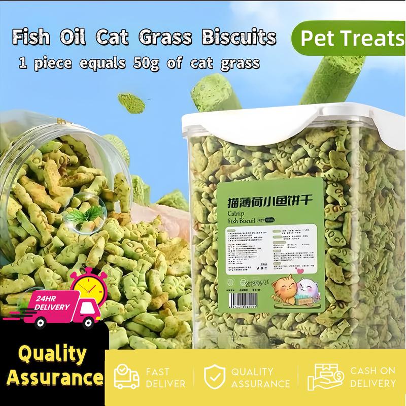 Catnip biscuits, cat snacks, small fish biscuits, cat grass teething ...