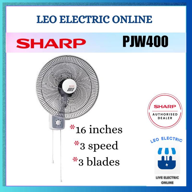 SHARP WALL FAN 16'' PJW400 Blade Fans - TikTok Shop Malaysia