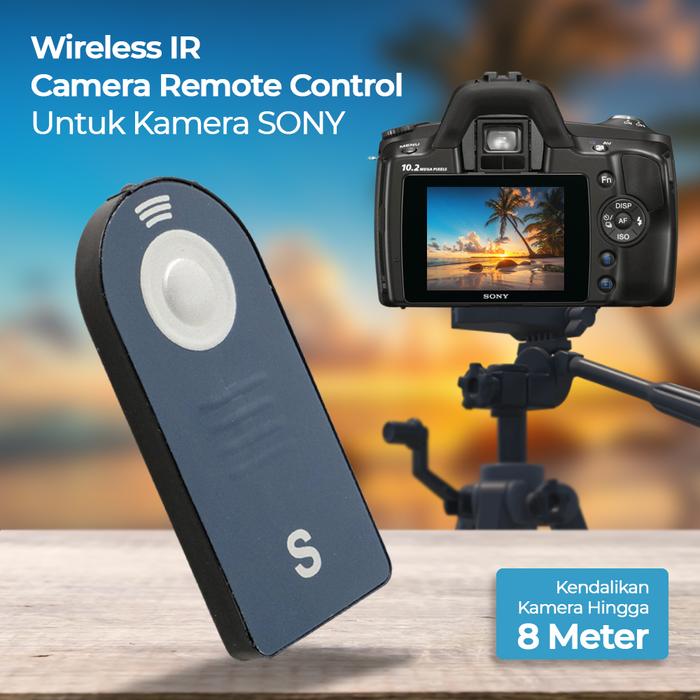 Jual Wireless IR Remote Control Kamera for Sony Camera - Warna, Hitam ...