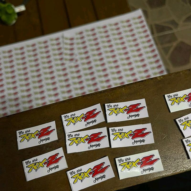 STICKER DAN KEYCHAIN PENYU HELMET RXZ MEMBER Motorcycle Accessories ...