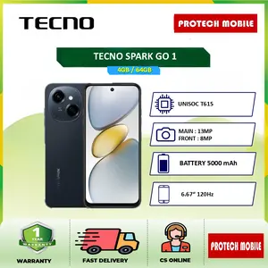 TECNO Spark GO 1 (4/128GB) Smartphone Android GO Edition | 120Hz ...
