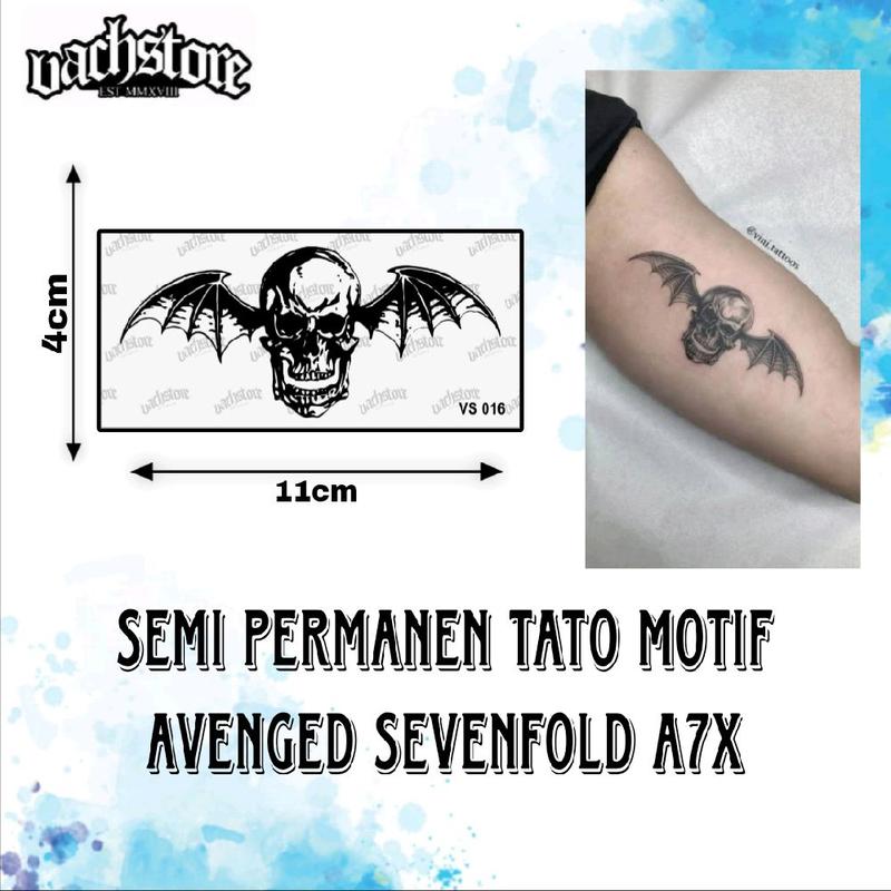 Semi Permanen Tato A7X Avenged Sevenfold VS 016 Tahan Sebulan - Shop ...
