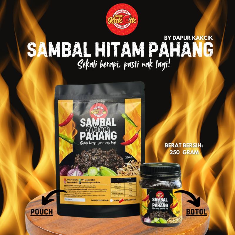 (250 GM) SAMBAL HITAM PAHANG 100% FRESHLY HOMEMADE by DAPURKAKCIK ...
