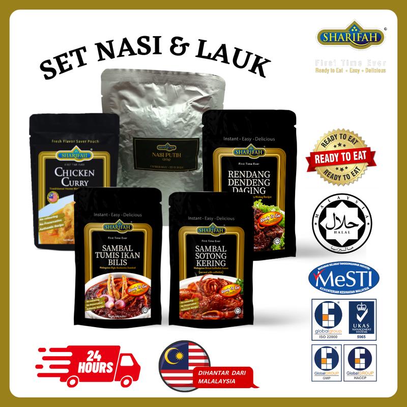 Set Nasi Putih dan Lauk by Sharifah Food Ready To Eat Rice - TikTok ...