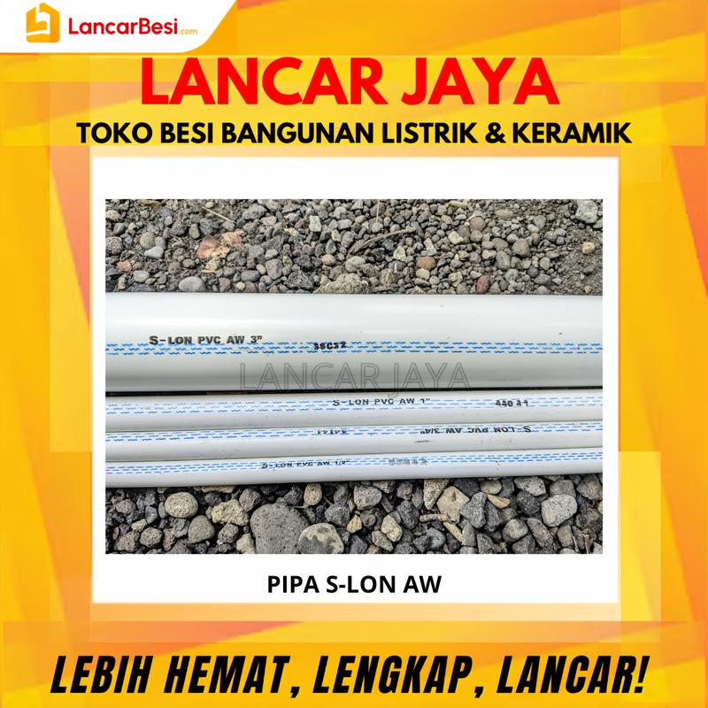 Pipa S-Lon AW Putih | Pipa Paralon S-Lon AW ( Area Jogja Dan - Shop ...