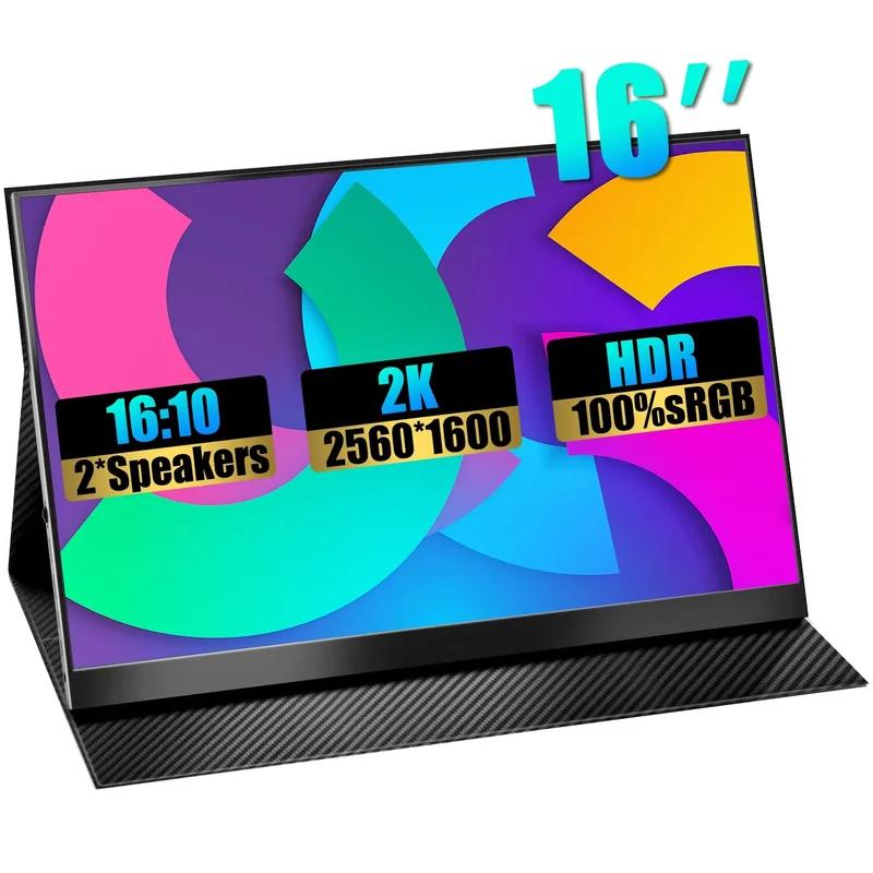 New 2K 16 ''monitor ultra-slim 2560x1600 IPS portable displa - TikTok ...