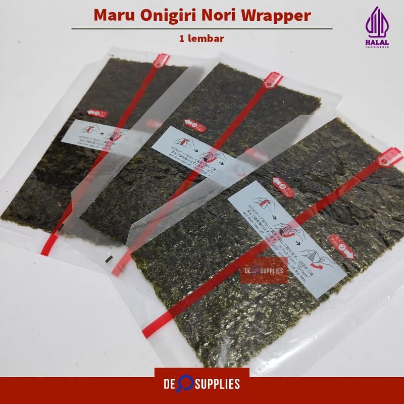 Onigiri Triangle Nori Lembaran Maru Nori 1 lembar - Nori Wrapper - Shop ...