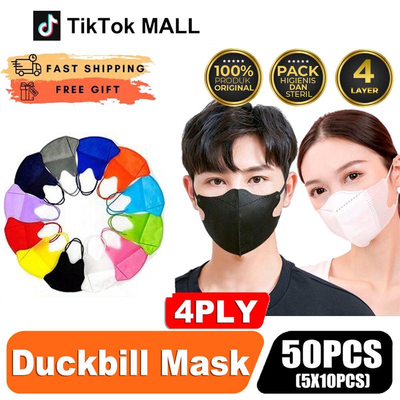 【Mask duckbill murah 50pcs】Duckbill face mask 50 pcs For adult - TikTok ...