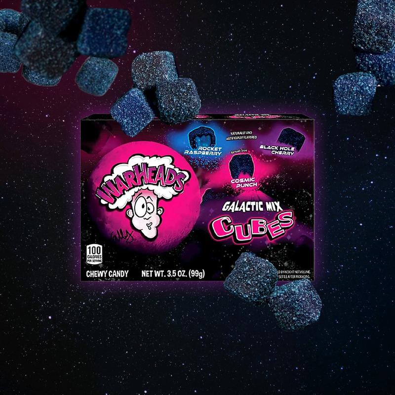 Warheads Chewy Candy Cubes Galactic Mix Flavour (1 Box) - TikTok Shop ...