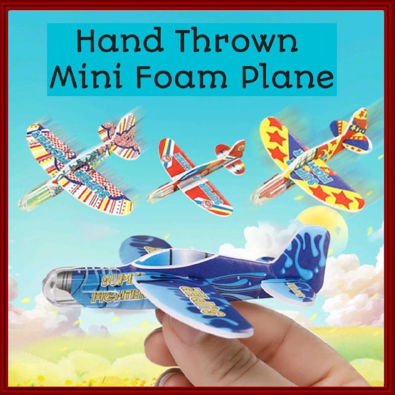 Hand Thrown Mini Foam Plane Airplane Toys Mainan Kapal Terbang - TikTok ...