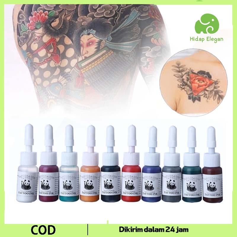 10pcs Tinta Tato Full Set Set Tinta Tato Ink Tatto Tatoo Ink - Shop ...