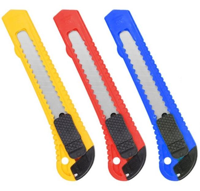 9mm / 18mm Economic Utility Knife Plastic Paper Cutter Penknife ...