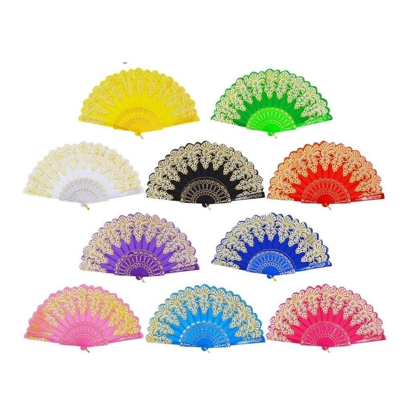 [MY] Lace Batik Plastic Folding Fan Traditional Handheld Fan - TikTok ...