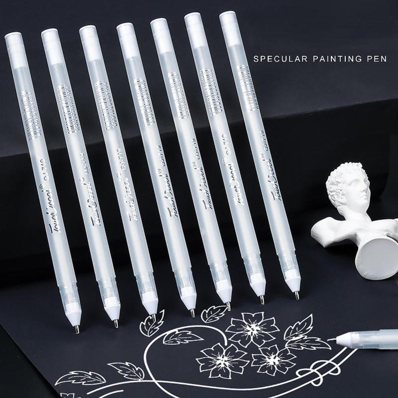 Pen Gel Dakwat Putih Petua Halus, Kapasiti Besar 0.6mm, Pen Penanda ...