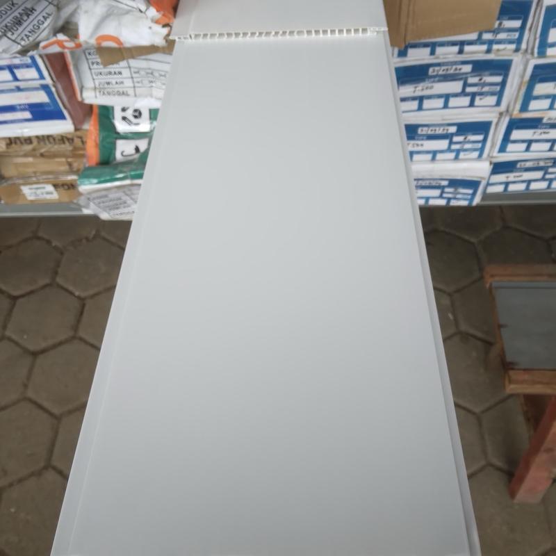 plafon pvc motif putih polos glossy T 500 - Shop | Tokopedia