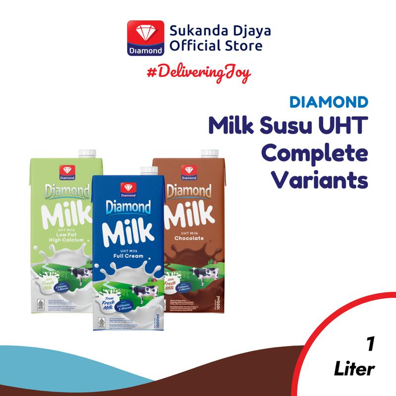 Diamond Milk Susu UHT Complete Variants 1 L - Shop | Tokopedia