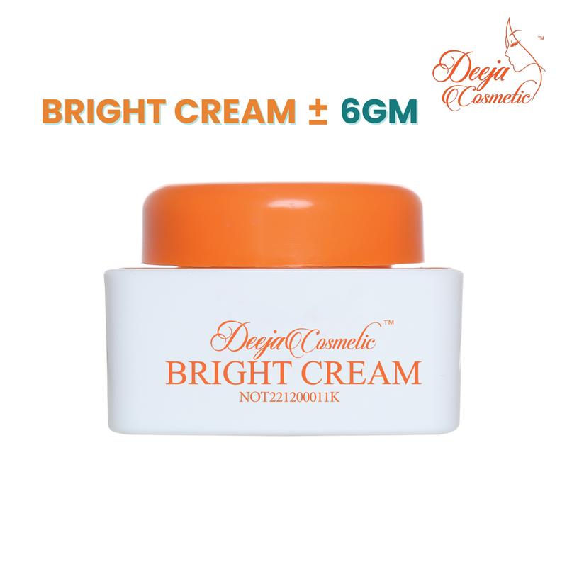 Bright Cream ±6gm By DEEJA COSMETIC (All Skin Types, Krim Mencerahkan ...