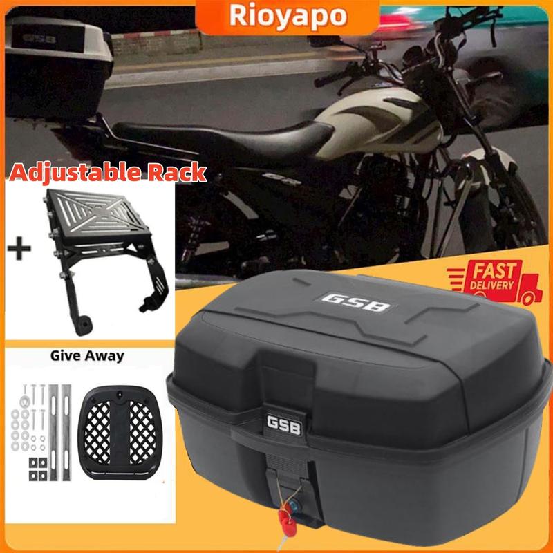 GSB Box Motor 47L Top Box Motorcycle + Monorack Y15zr Monorack - TikTok ...