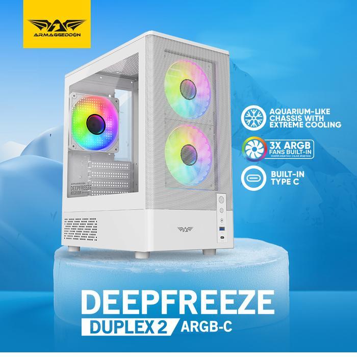 Jual Casing PC Gaming Armaggeddon Deep Freeze Duplex 2 Chroma Micro ATX ...