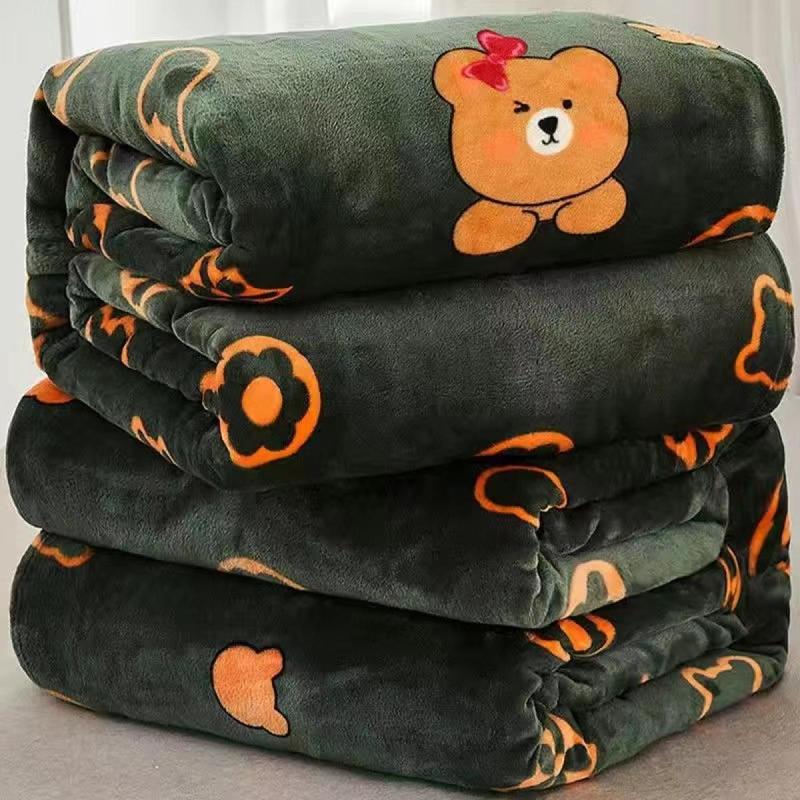 Selimut Flanel Super Lembut Berwarna Padat untuk Musim Dingin - Bedding ...
