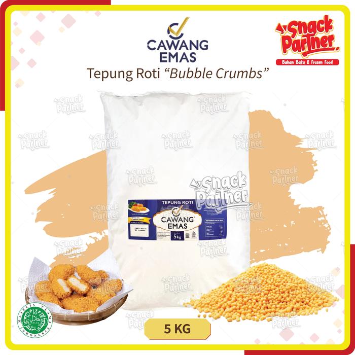 Jual CAWANG EMAS BUBBLE CRUMBS 5 KG / ZAK - Tepung Roti Crumb Crumble ...