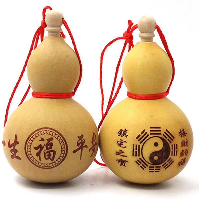 Portable Gourd Hip Flask Bottle with Lid Accessories Decor Durable ...