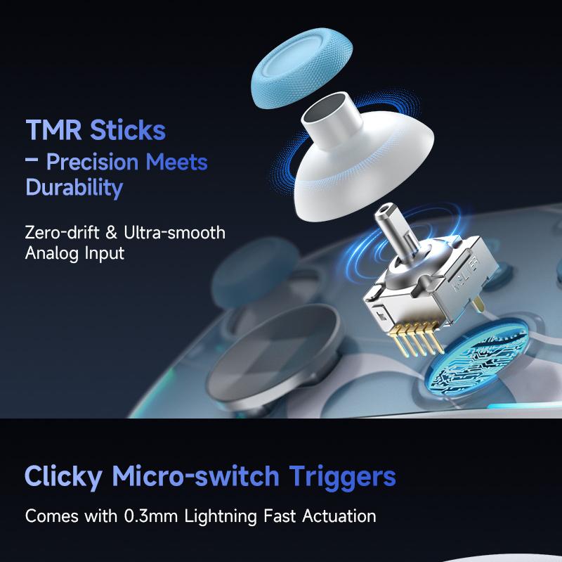 EasySMX S10 Switch 2nd Generation Controller Pro Bluetooth Joycon Game ...