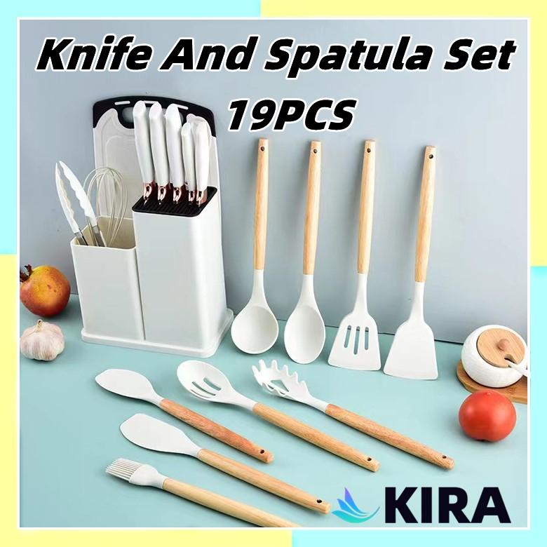 KIRA 19PCS silicone kitchen utensils set Spatula For Non Stick - TikTok ...
