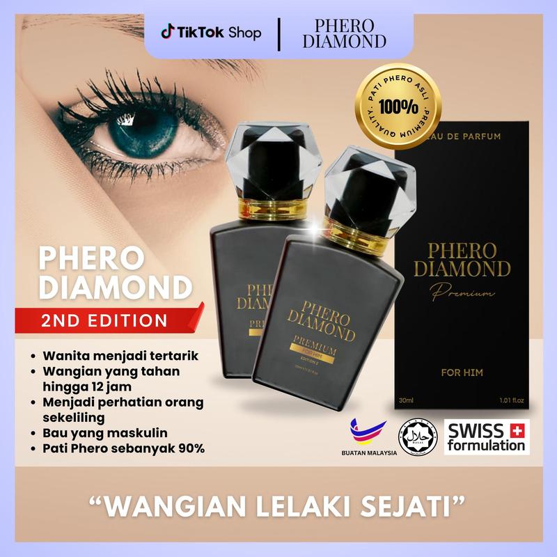 Edition 2 - 2 x Pcs Perfume Phero Diamond Men - TikTok Shop Malaysia