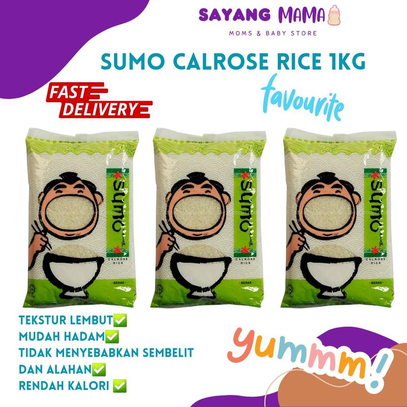 SUMO CALROSE RICE 1KG BERAS BABY LEMBUT SUSHI - TikTok Shop Malaysia