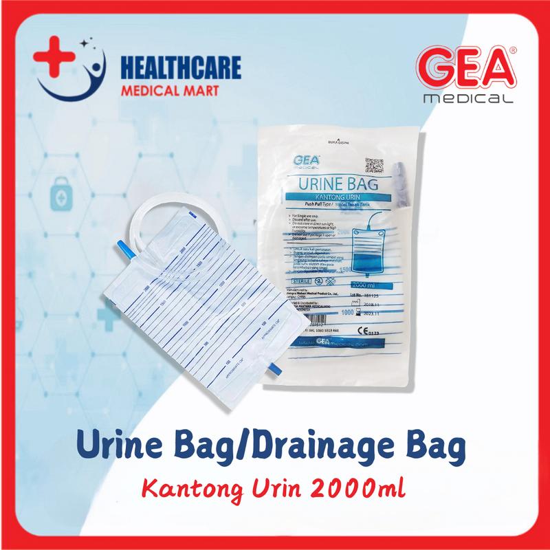 Urin Bag / Urine Bag / Kantong Kencing Urin GEA / Drainage Bag 2000ML ...