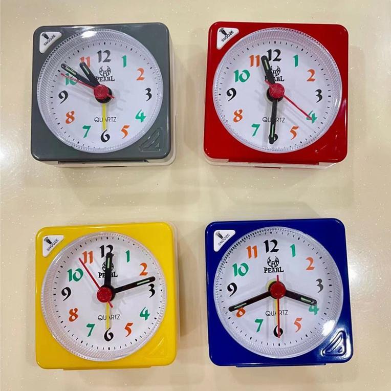 Pearl Mini Travelling Table Alarm Clock Quartz LED Light (Rondom ...