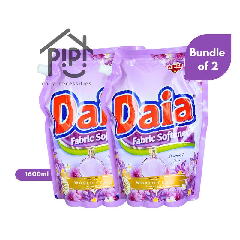 Daia Fabric Softener Morning Mist Refill 2 x 1600ml - TikTok Shop Singapore