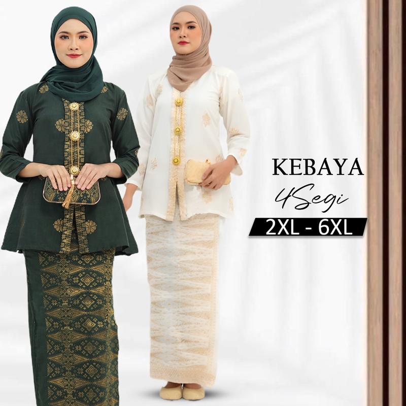 Plus Size (2XL-6XL) | Kebaya 4 segi | By Songket Royal pemborong ...