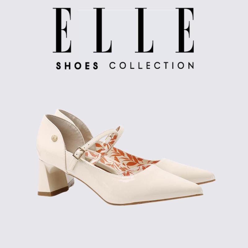 Elle Shoes Lina Comfy Fit Footbed Microfiber Leather Heels - TikTok ...