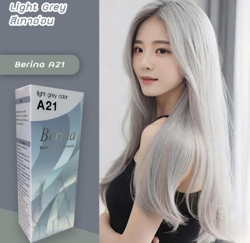 Berina Hair Colour Cream A21 Light Grey - TikTok Shop Singapore