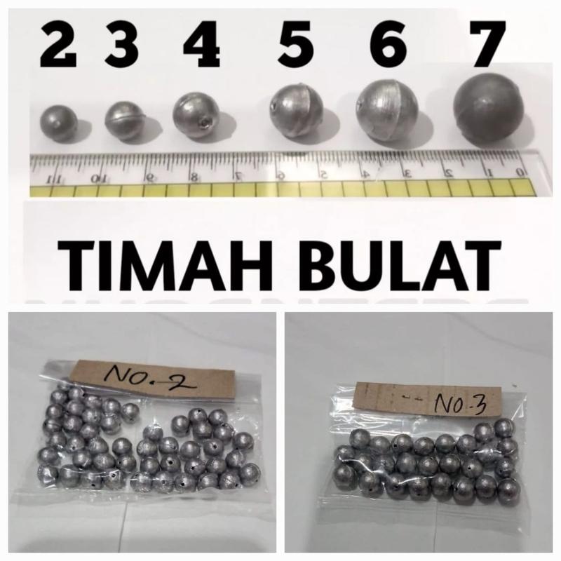 Timah Bulat / Lada Pemberat Pancing dan Jaring untuk Joran - Shop ...