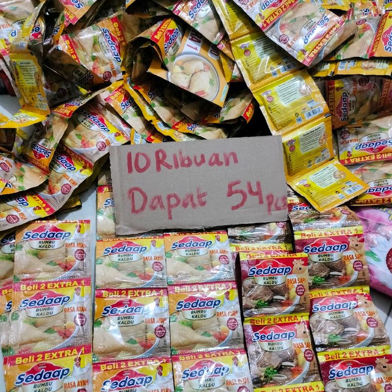 PAHE Bumbu Kaldu SEDAP 54pcs ( 3 Renteng ) bisa Mix Varian Rasa - Shop ...