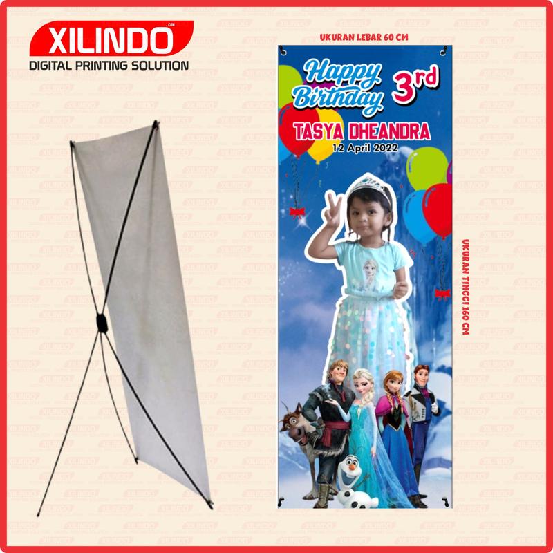PAKET STAND BANNER XBANNER ACARA TASYAKURAN ULANG TAHUN HAPP - Shop ...