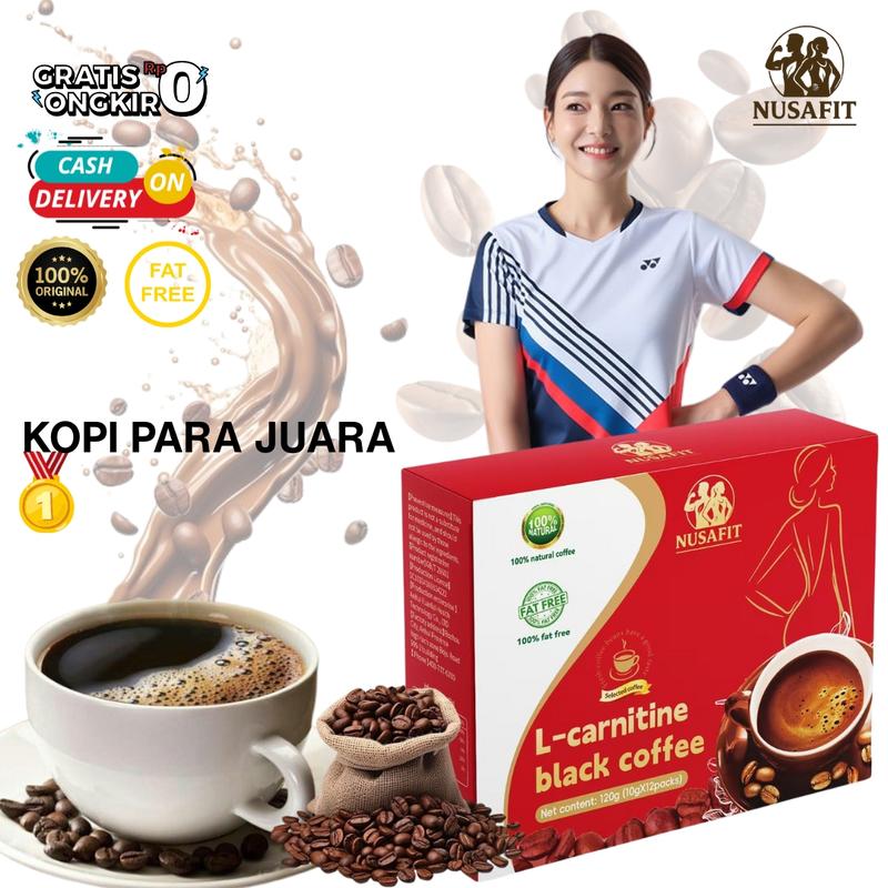 L-Carnitine - isi 1 Kotak / 12 Sachet KOPI HITAM PREMIUM - KOPI INSTAN ...