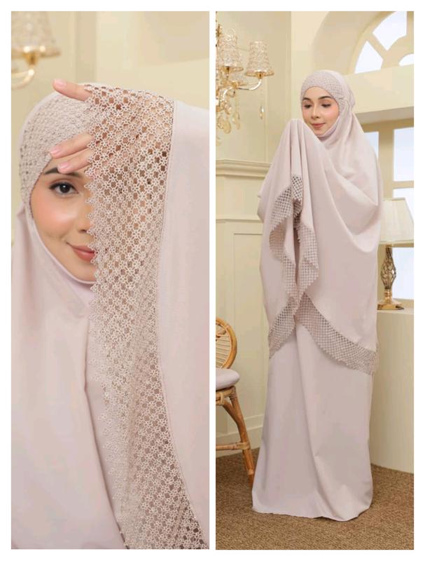 Telekung Cotton Sulam Corak Exclusive, Telekung Hantaran, Telekung ...
