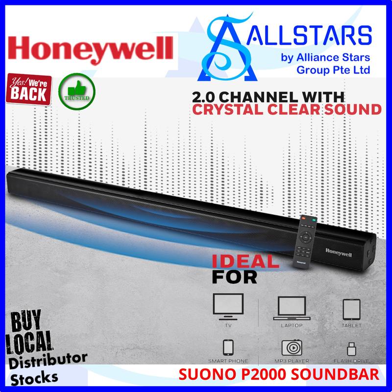 (ALLSTARS) Honeywell Suono P2000 60W Soundbar 2.0 Channel Sound ...