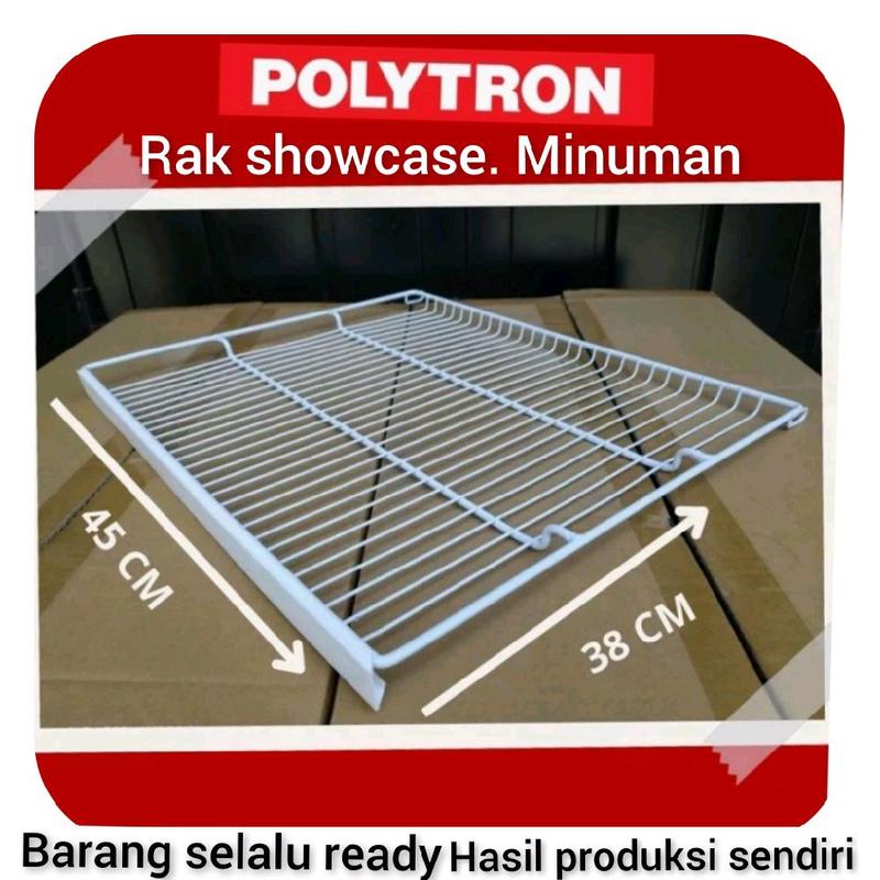Rak showcase Polytron/ambalan showcase bahan besi kuat - Shop | Tokopedia