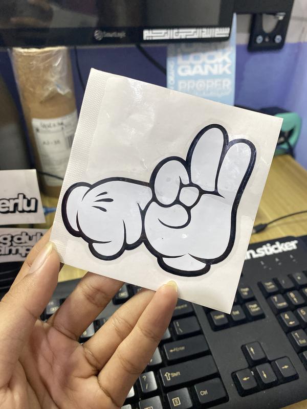 STICKER CUTTING JARI KEJEPIT TANGAN JARI - stiker motor stiker mobil ...