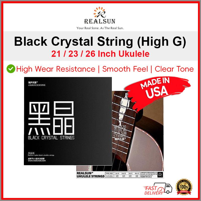 REALSUN - Black Crystal Ukulele String (High G) for 21/ 23/ 26 - TikTok ...